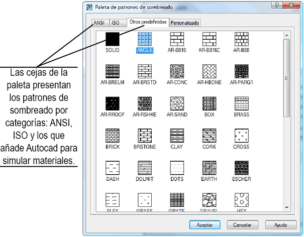 Curso gratis de AutoCAD 2008 y 2009. 18 - Patrones de sombreado