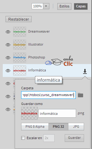 Curso gratis de Dreamweaver CC. aulaClic. 13 - Otros elementos