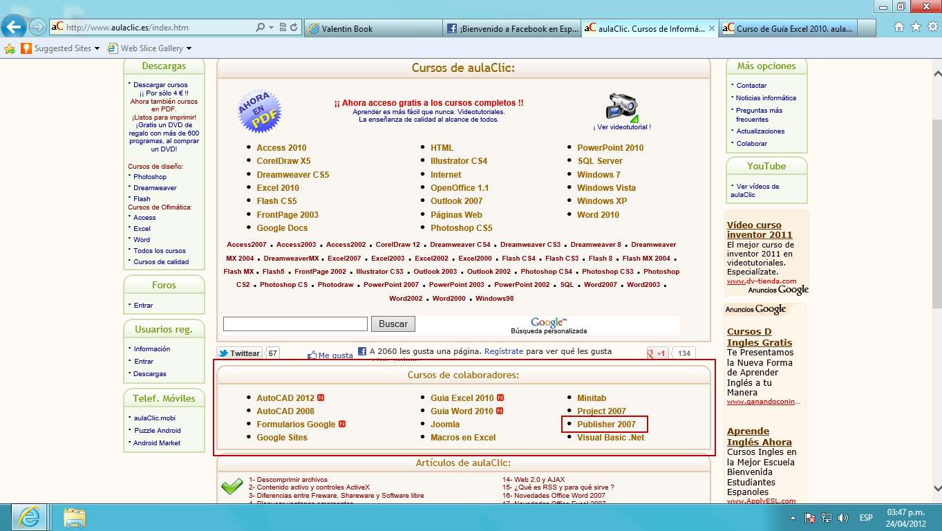 Curso De Internet Por Aulaclic - dinero online y offline