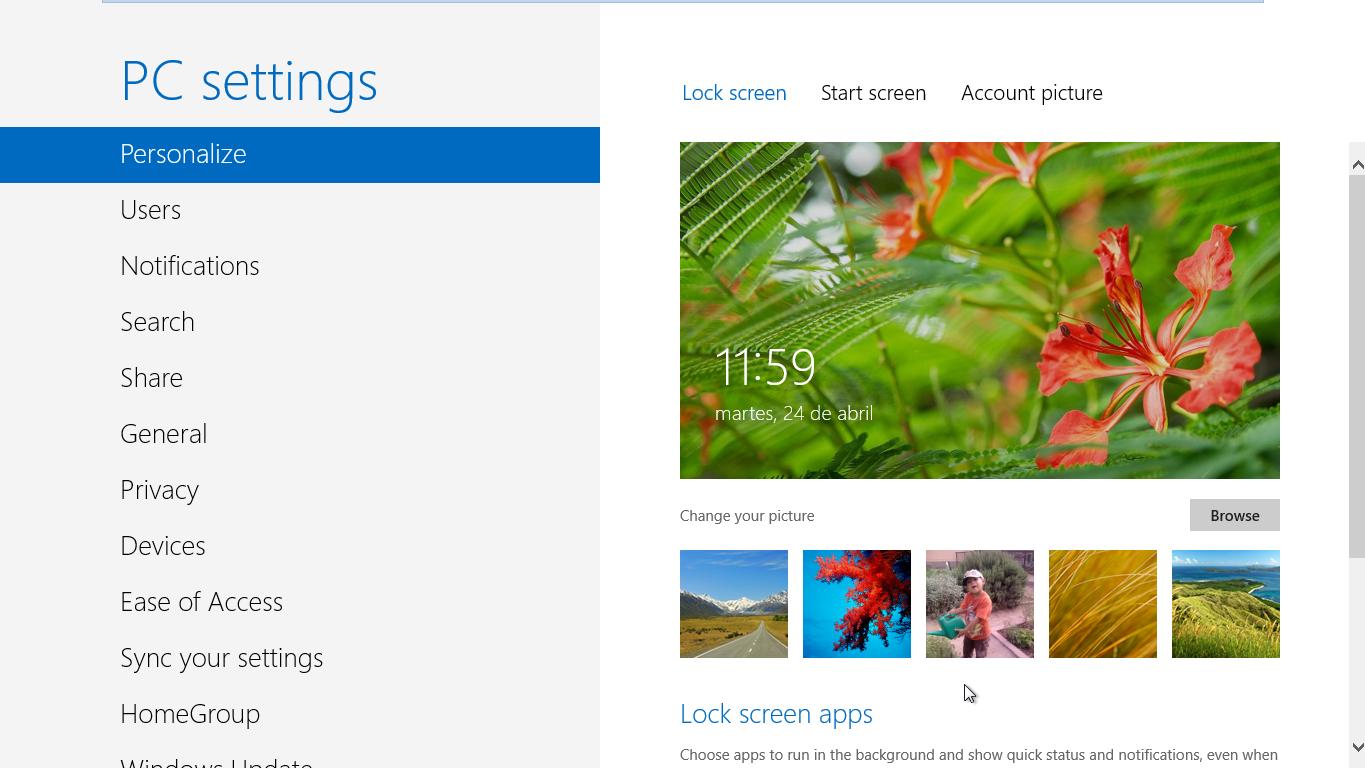 Curso gratis de Guía Windows 8. aulaClic. 7 - Personalizar Windows 8